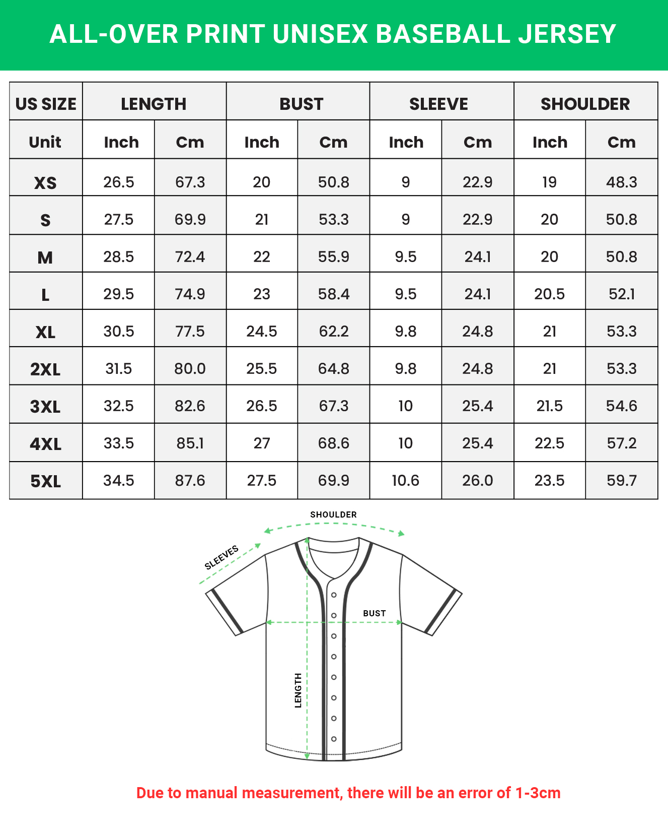 SIZE CHART ( CHECK BEFORE ORDER) - Alienscustom